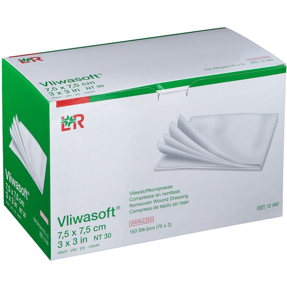 Vliwasoft Vliesstoffkompresse 7 5 X 7 5 Cm Shop apotheke ch