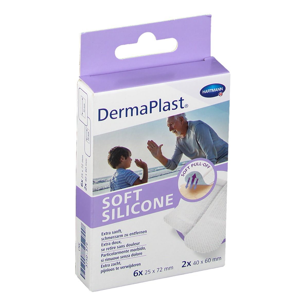HARTMANN DermaPlast® SOFT SILICONE Pansements - shop-apotheke.ch